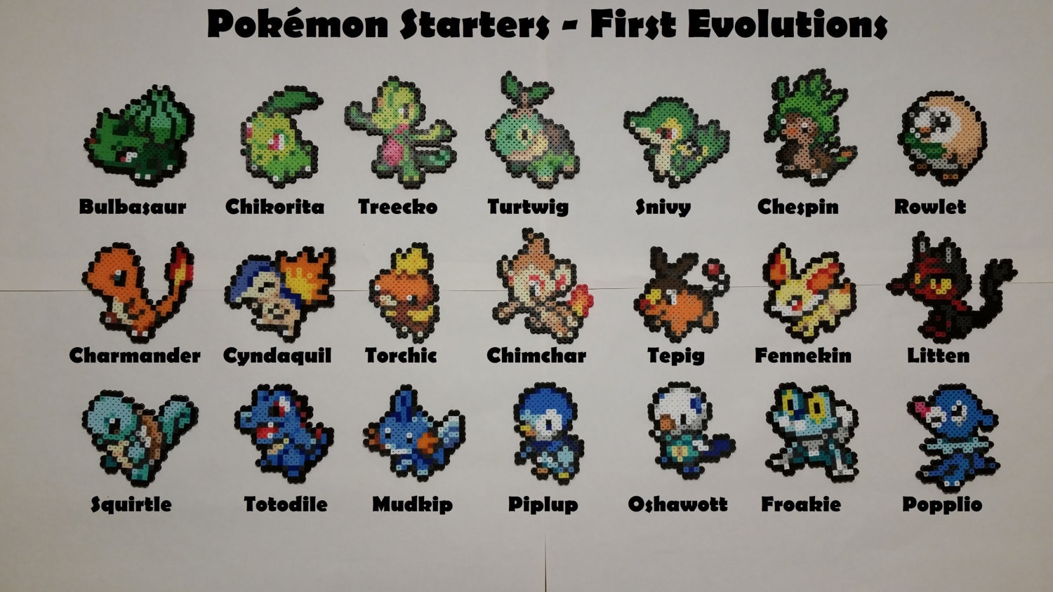 Pokemon Gen 6 Starters Evolutions