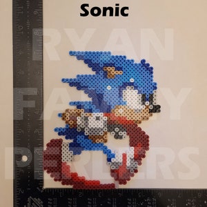 Sonic the Hedgehog Perlers FREE US SHIPPING - Etsy