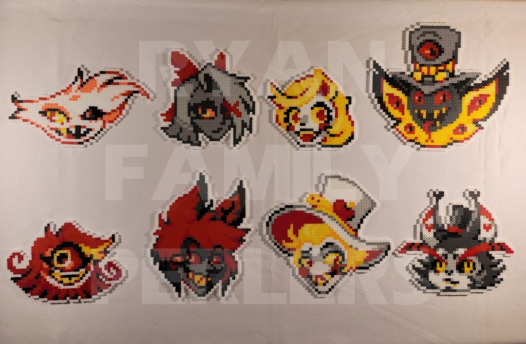Hazbin Hotel Perlers FREE US SHIPPING - Etsy