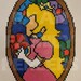 Princess Peach Stained Glass Perler FREE U.S. SHIPPING - Etsy