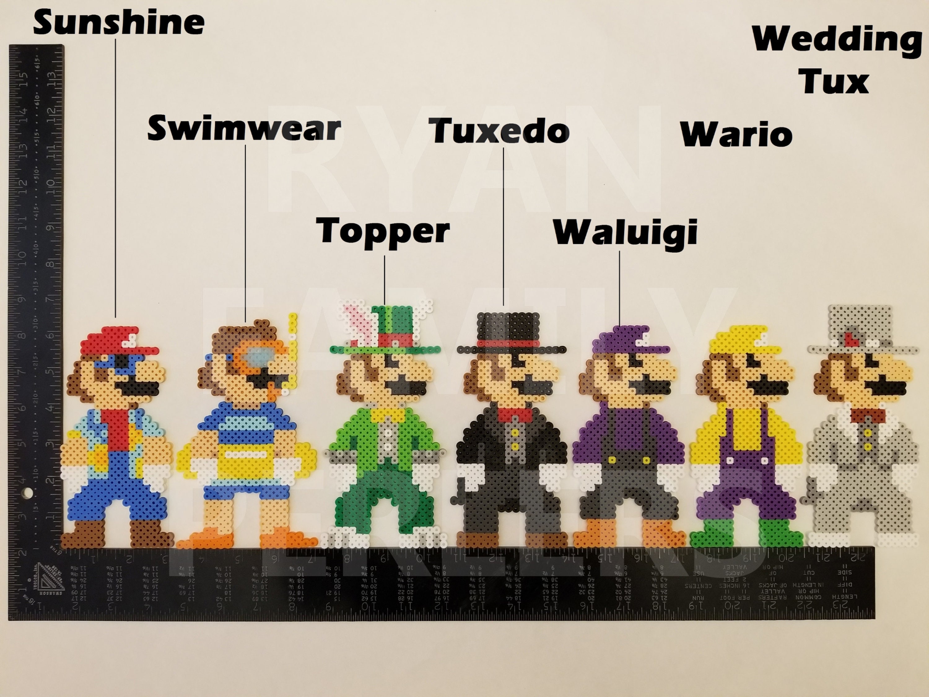 Super Mario Odyssey 8-bit Perlers All Mario Costumes - Etsy Canada