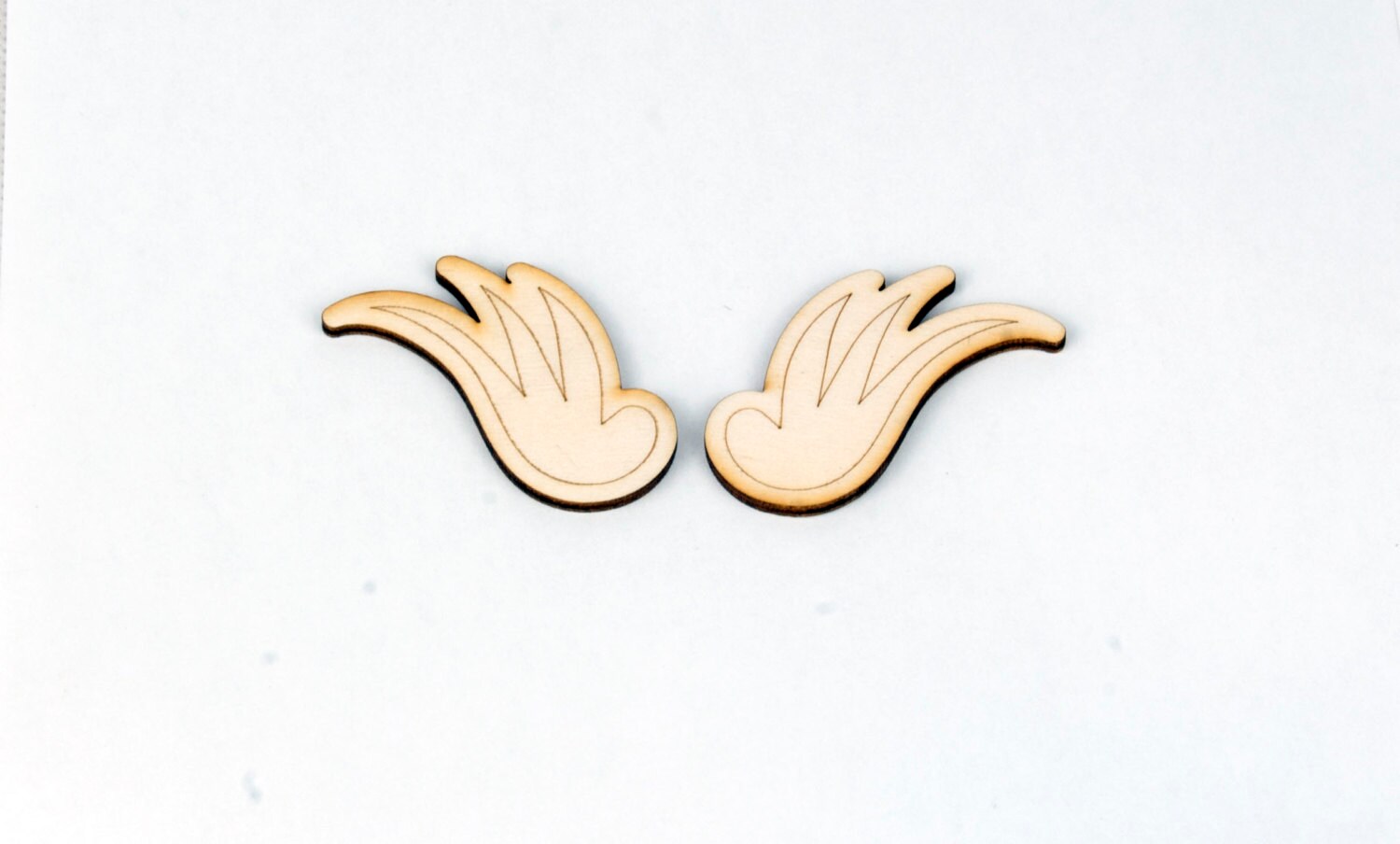 10 Wooden ANGEL WINGS Shape Craft Craft Suppliesdiy Wedding | Etsy