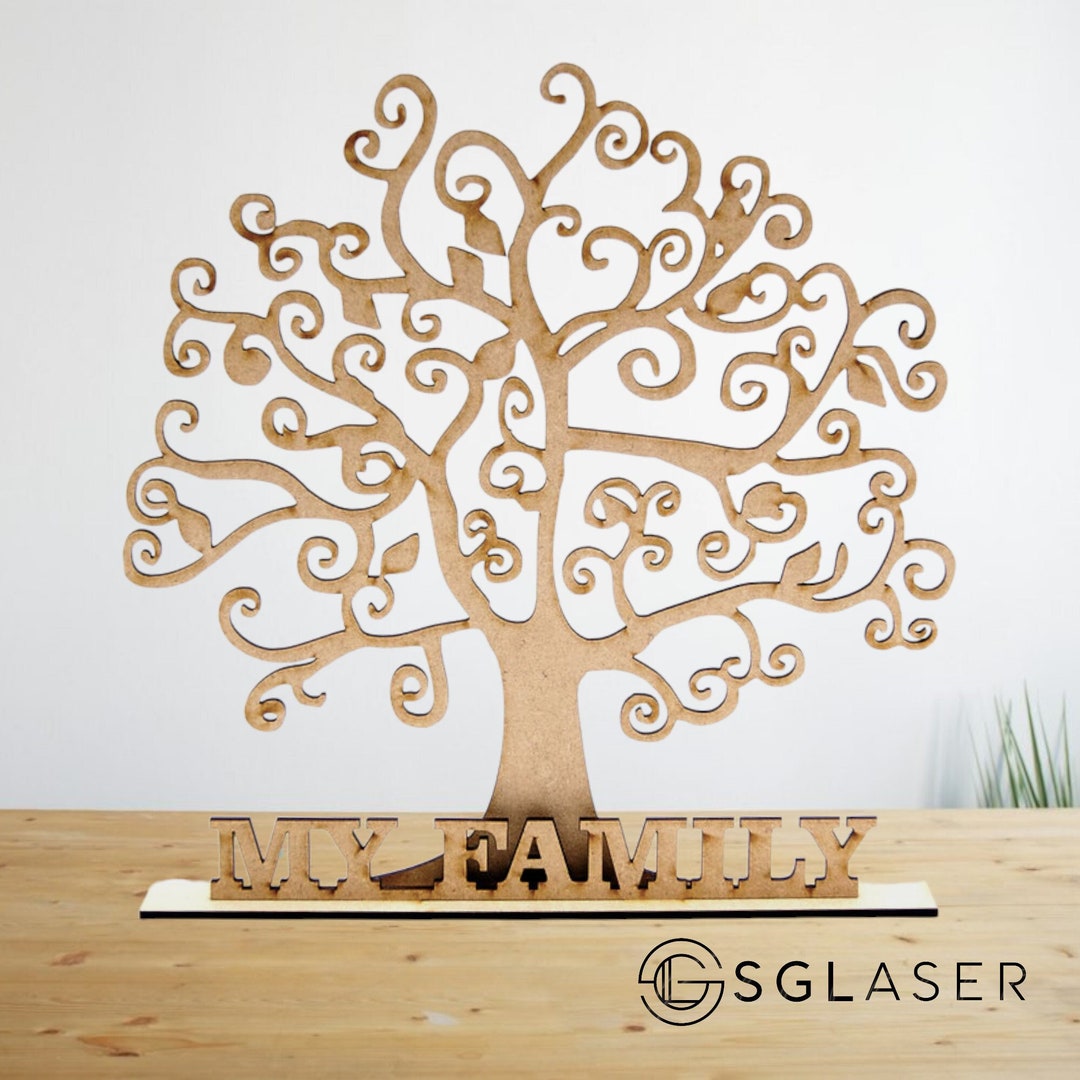 My Family Tree Set,wooden Shapes for Crafts, Wooden Craft Shapes, MDF ...