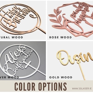 Personalized Cake Topper, Birthday Cake Decorations, Cake Topper ...