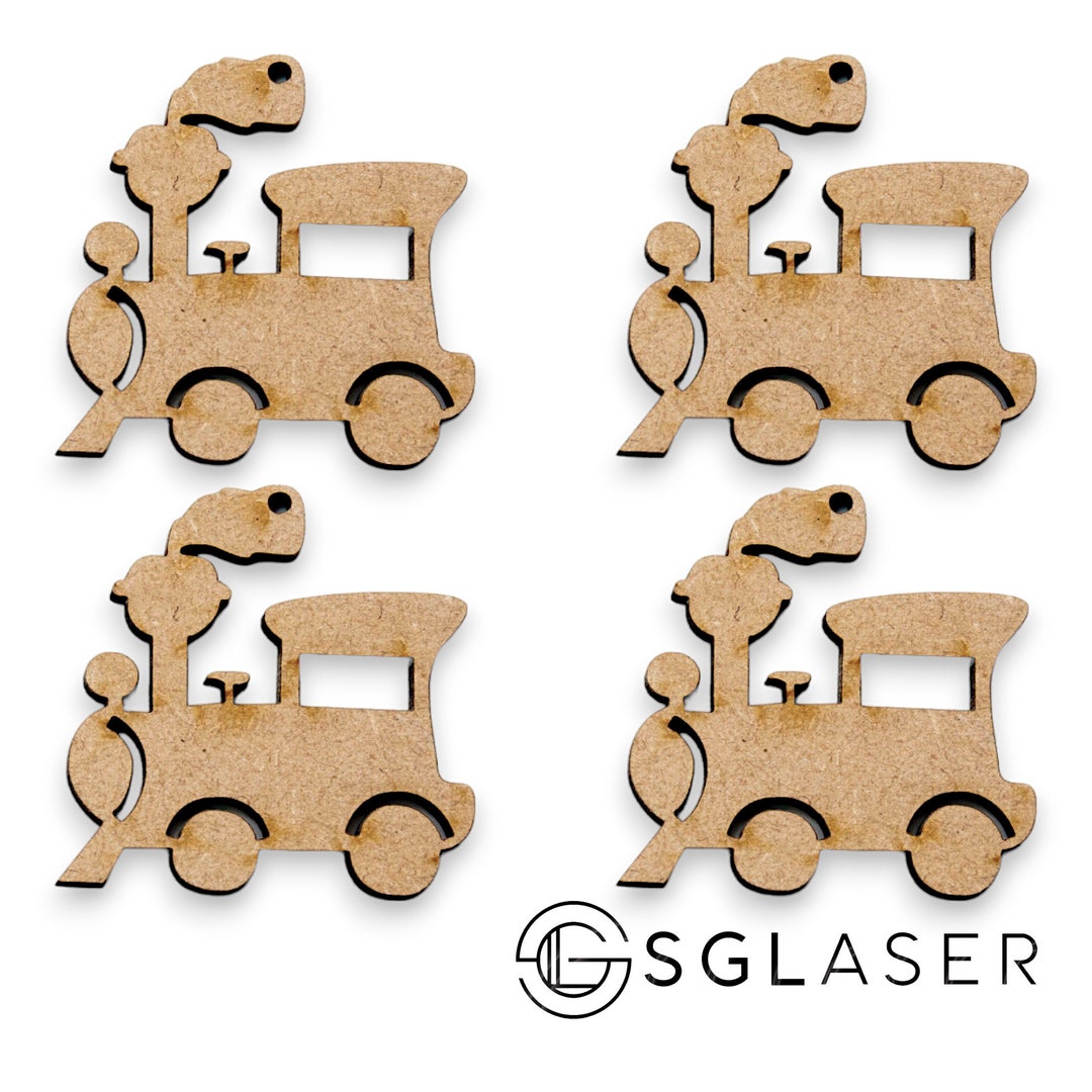 Wooden Train Shape 5pack | Craft Shape | Craft Supplies | Card Making ...