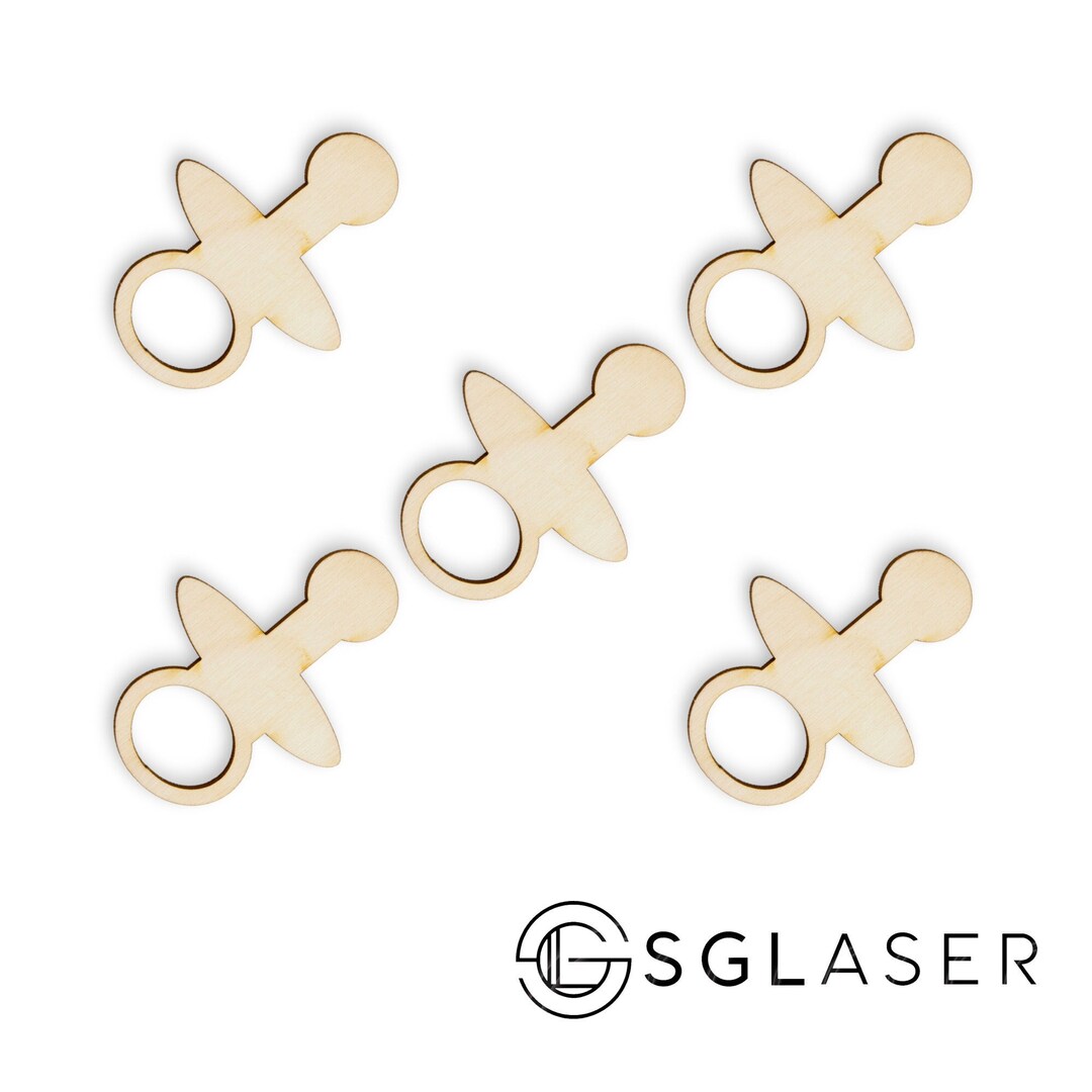 Wooden Pacifier Shape, Soother Shape , Craft Supplies,diy Wedding, Wedding Decorations, Card ...