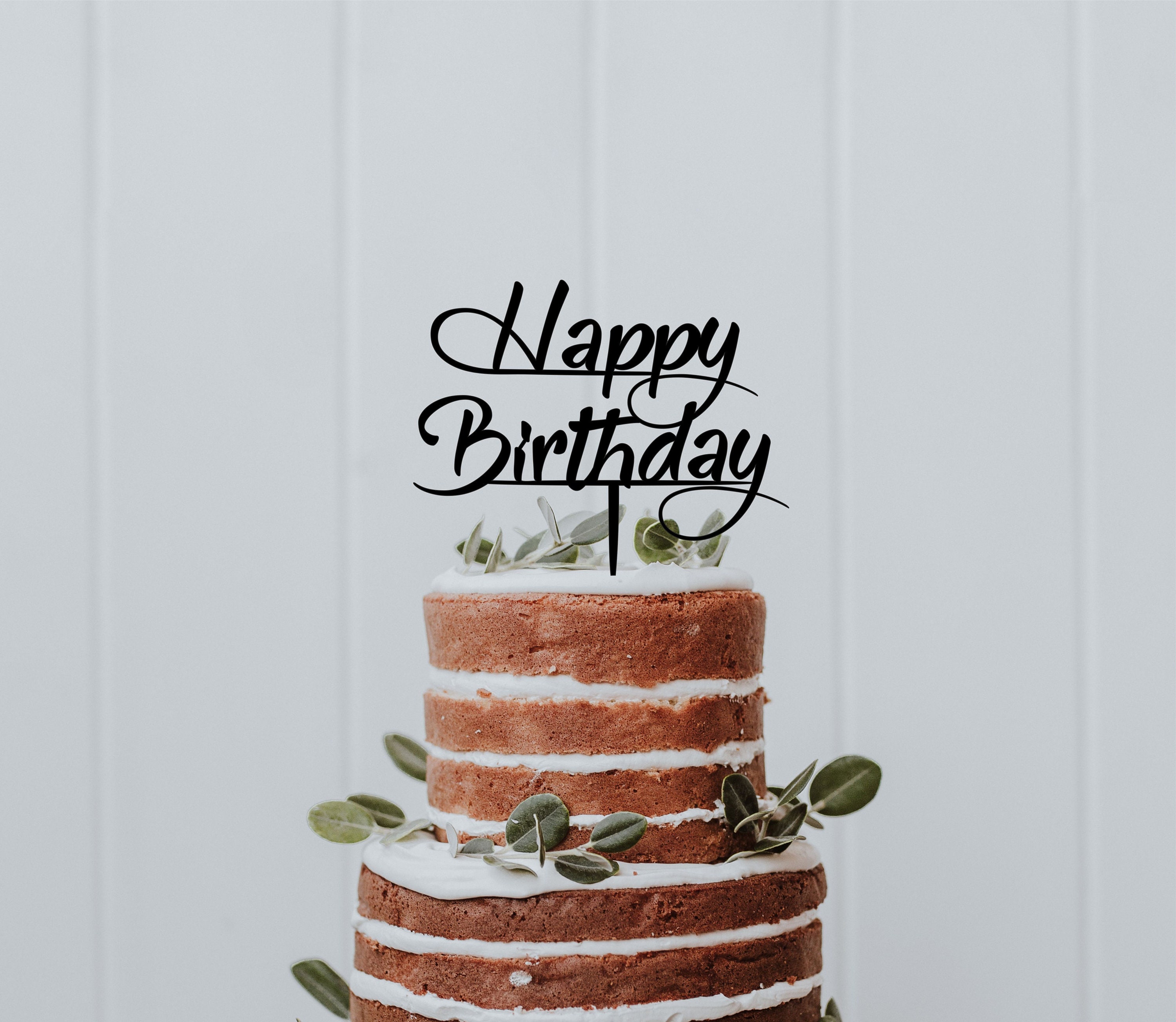 Happy Birthday cake topper Cake topper number Birthday Cake | Etsy