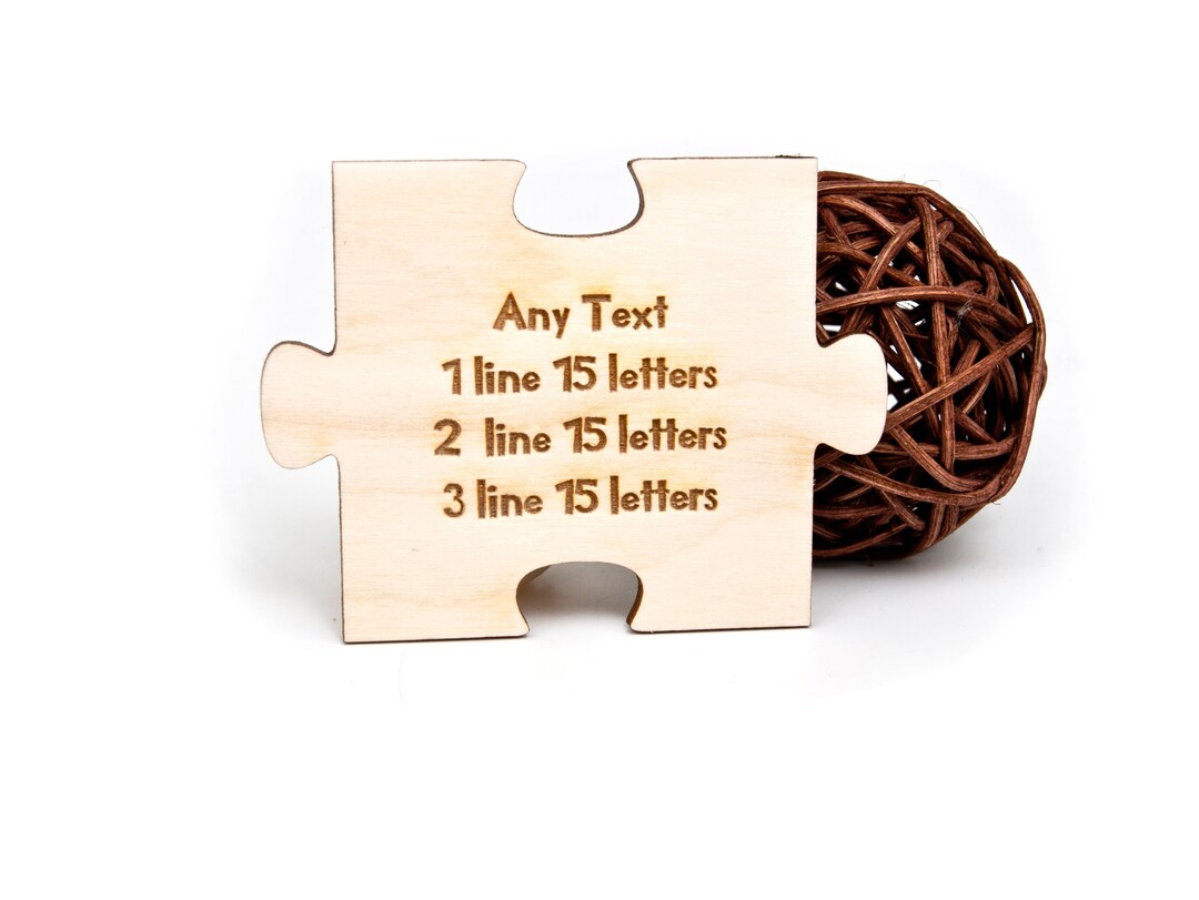 A2919 Personalised Puzzle Sign, Jigsaw Puzzle Piece Plaque,diy Craft ...