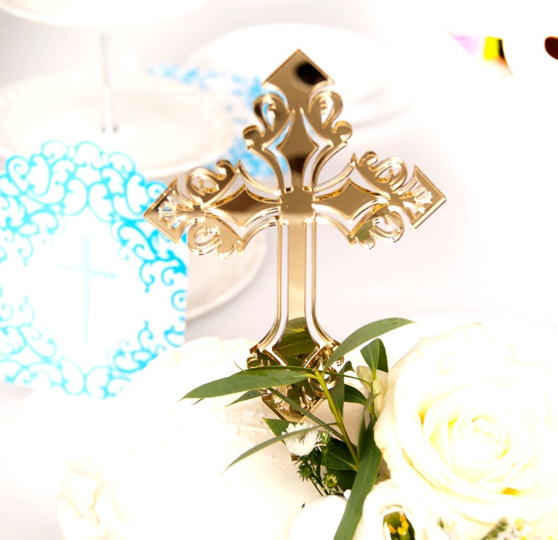 Cross Cake Topper Religious Wedding Baptism Christening - Etsy