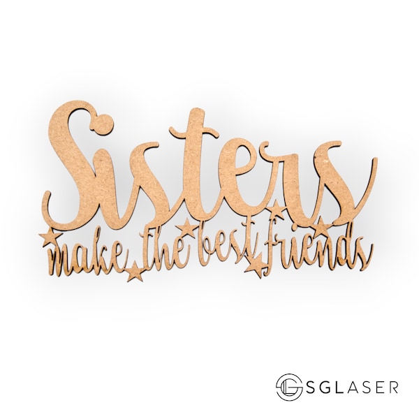 Sisters Wood Cutout - Etsy