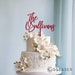 Custom Name Gold Wedding Cake Topper, Personalized Cake Topper, Last ...