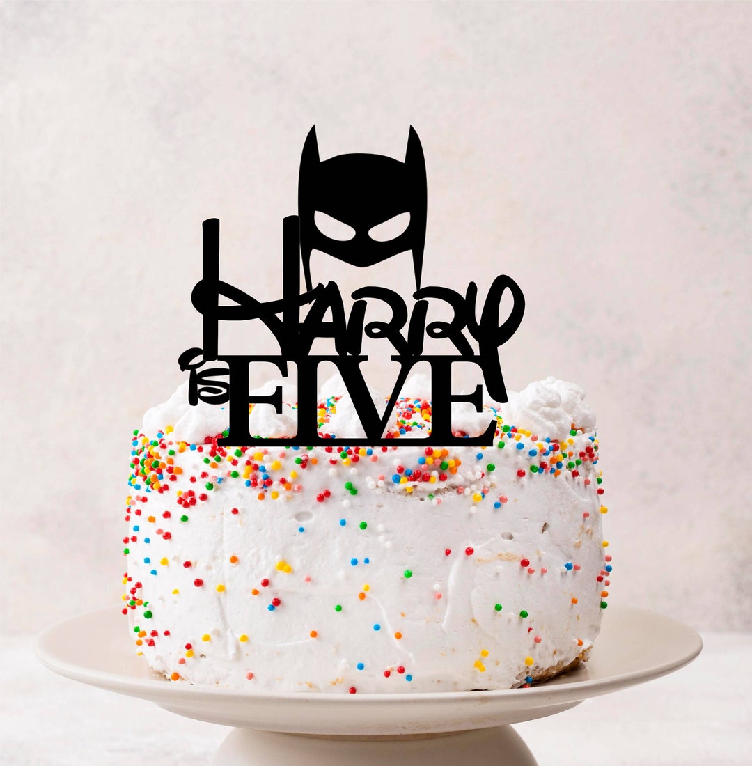 Batman Cake Topper Birthday Cake Toppercake Topper - Etsy