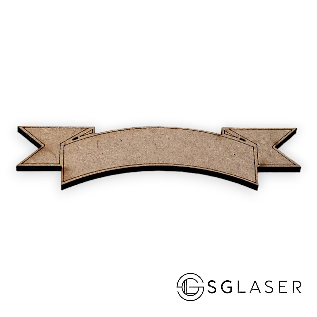 10pcs Wooden Banner, Craft Shape, Cutouts, Wood Embellishment, Laser ...