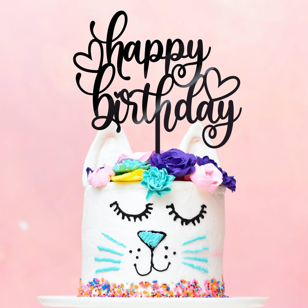 Happy Birthday Cake Topper , Birthday Cake Topper,cake Topper Birthday ...