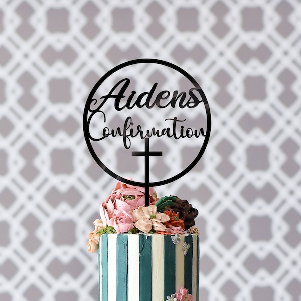 Confirmation Cake Topper - Etsy