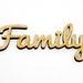 L518 Family Script Word Sign,decoupage, Wooden Letters, Names,family ...