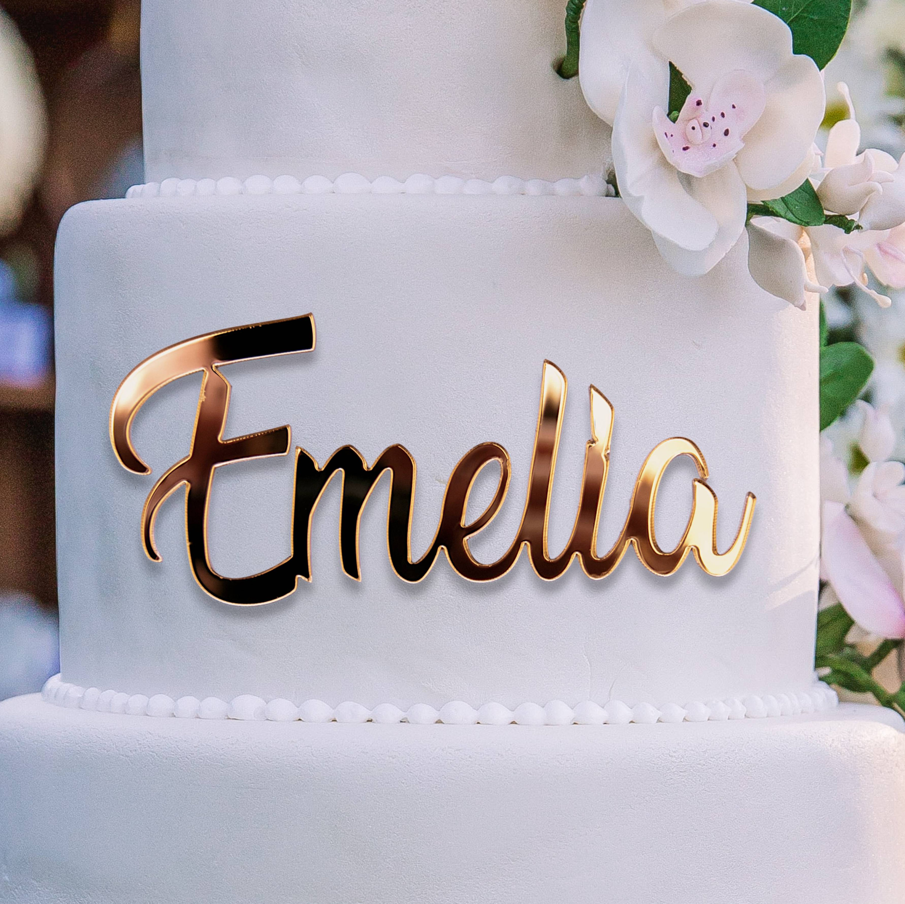 Cake Name Topper | Cake Topper | Custom Cake Toppers | Cake Charms ...