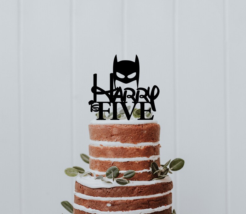 Batman Cake Topper Birthday Cake Toppercake Topper - Etsy