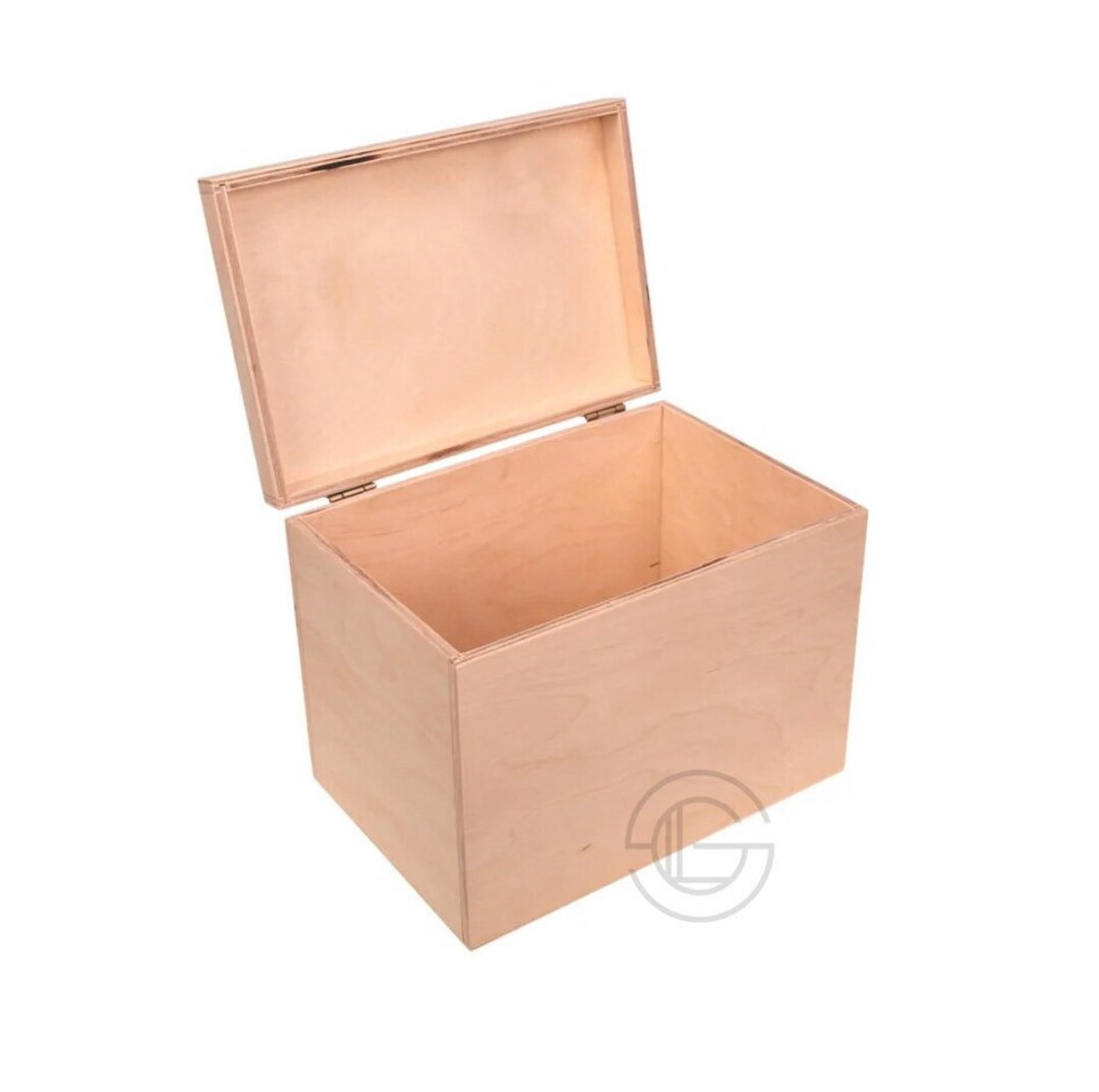 Plain Wooden Box 29,5 X 20 X 21cm | Memory Box | Wooden Ches | Card Box ...