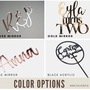 Cake Name Topper | Cake Topper | Custom Cake Toppers | Cake Charms ...