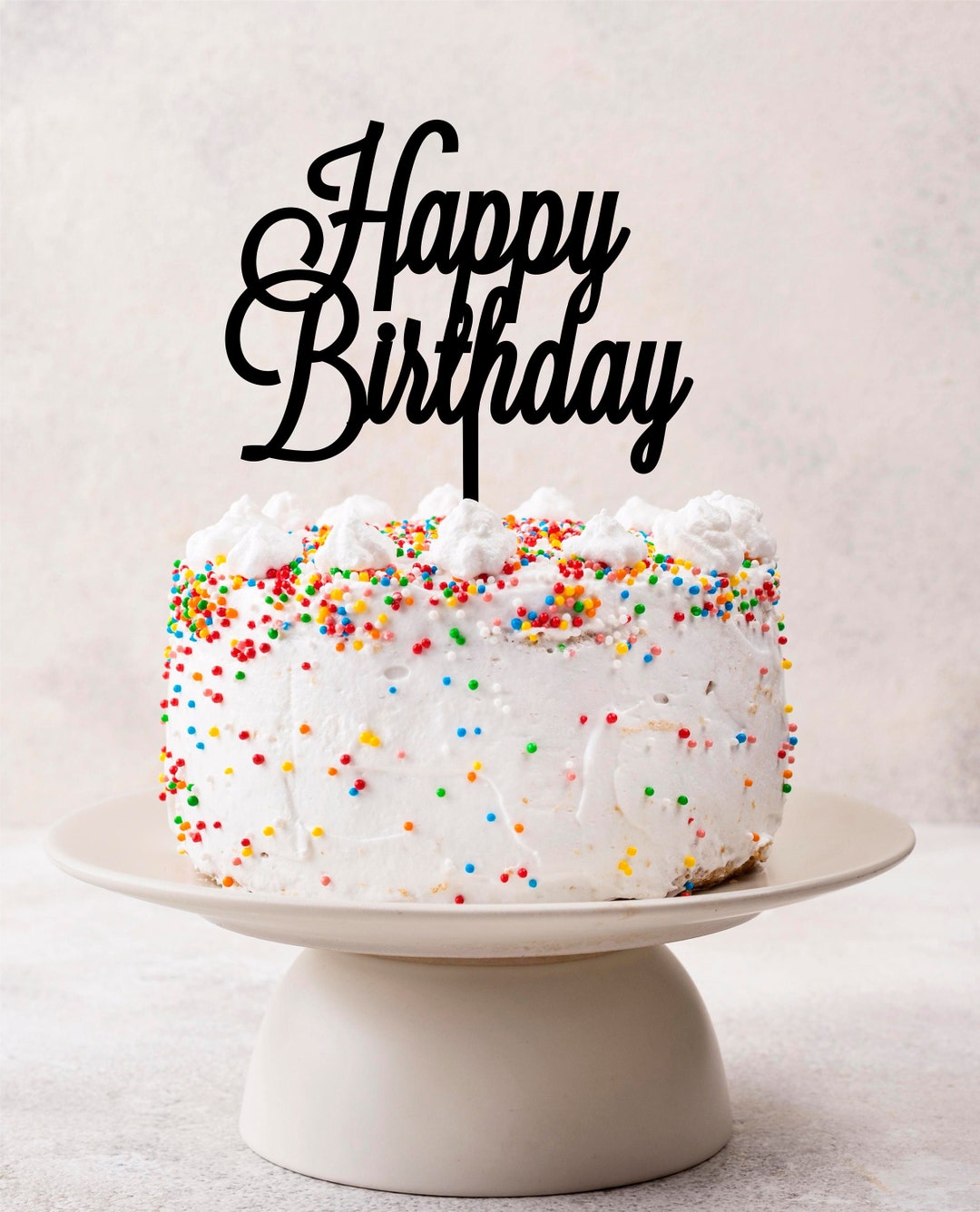 Personalized Happy Birthday Cake Topper, Happy Birthday Party, Happy ...