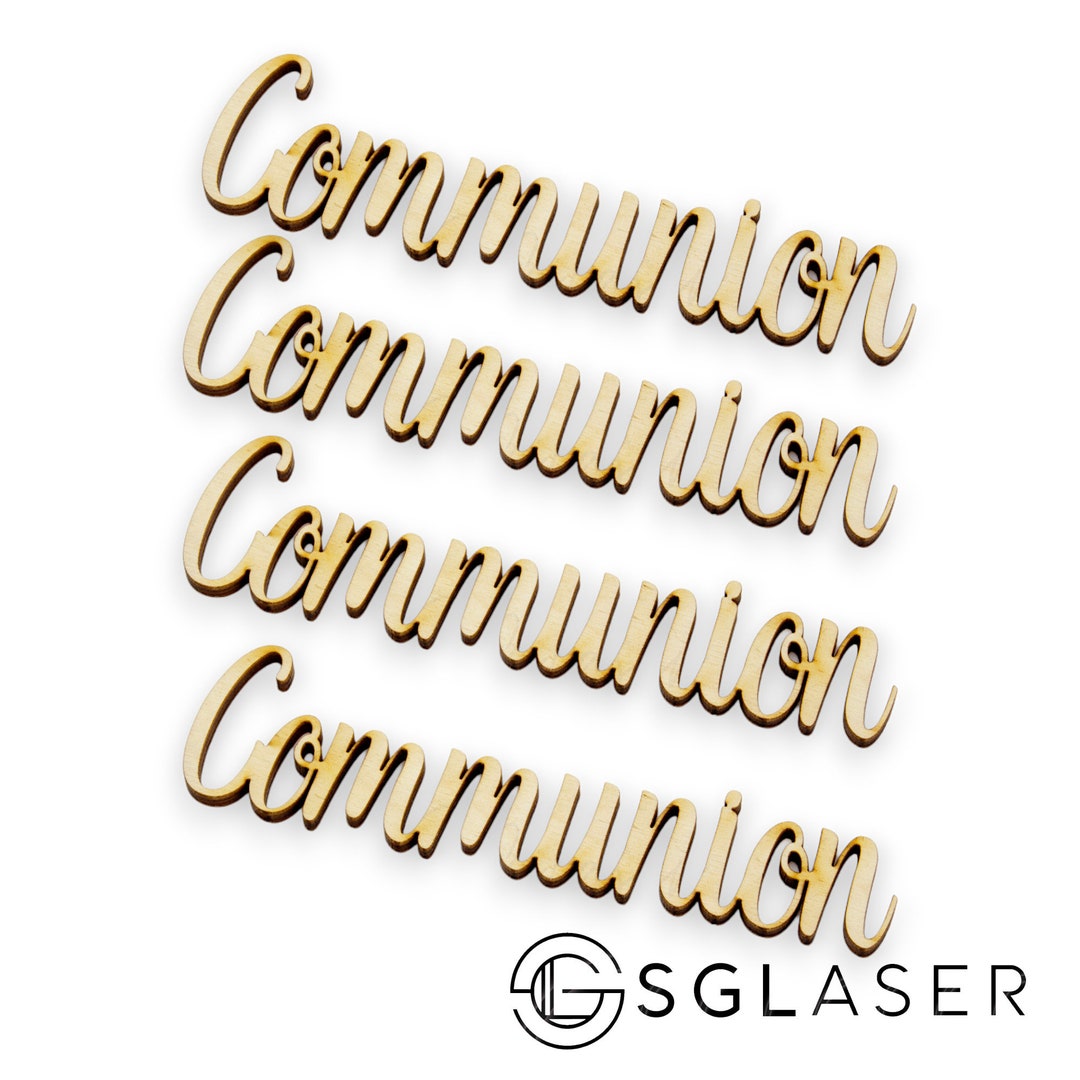 Communion Sign, Wooden MDF Communion Decorations, Decor Word ...
