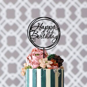 Personalized Happy Birthday Cake Topper, Happy Birthday Party, Happy ...