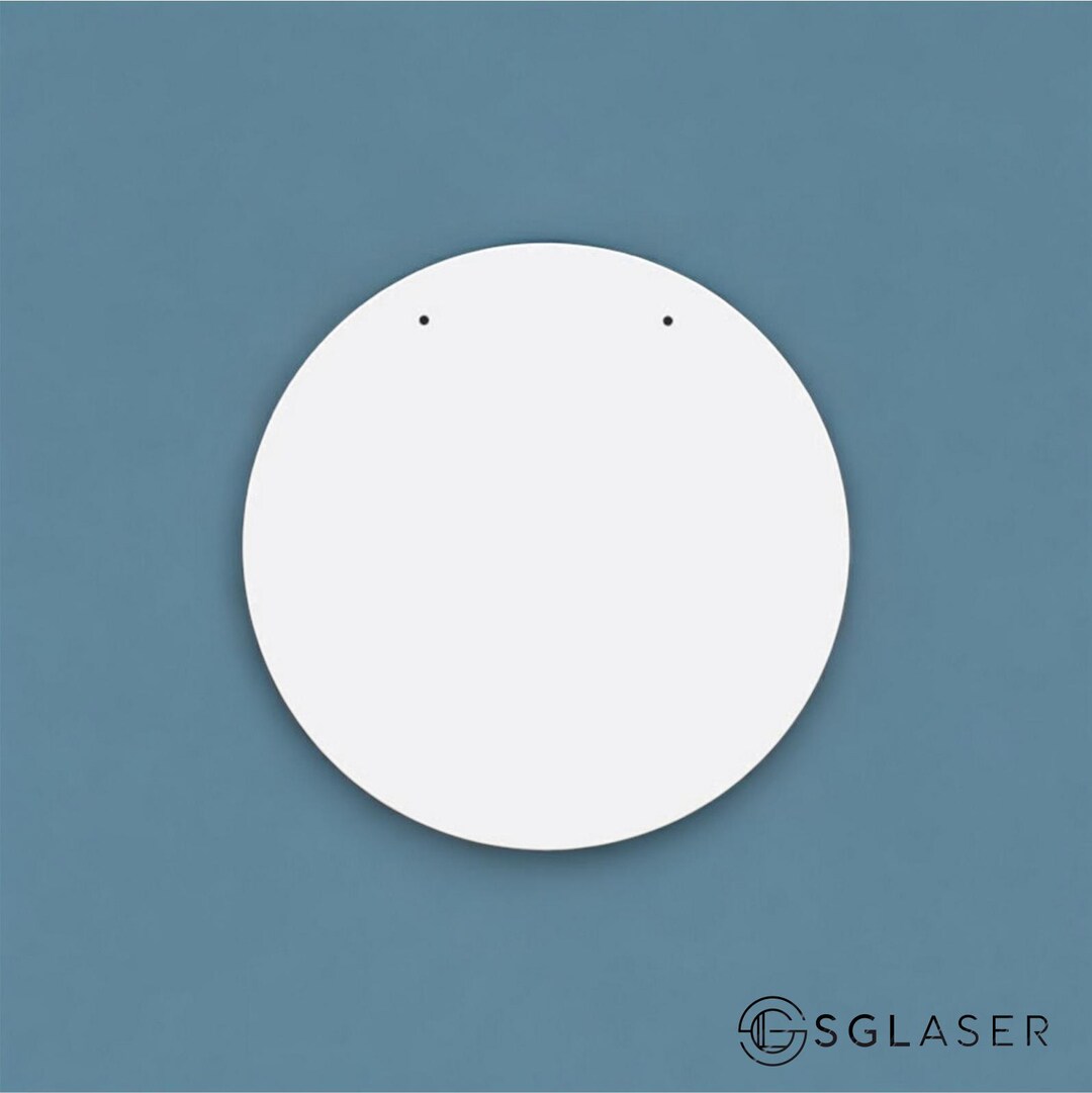 Acrylic Hanging Circle | 2 Holes Blanks Acrylic for Sublimation, Craft ...