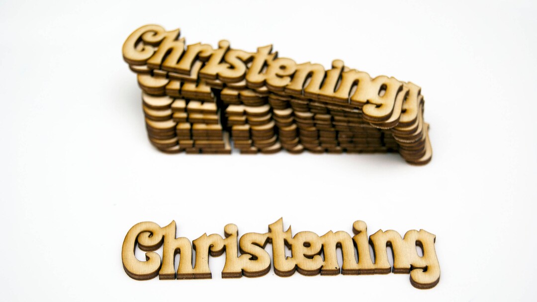 L102 Christening Sign X5 ,decoupage, Wooden Letters, Names, Plain ...