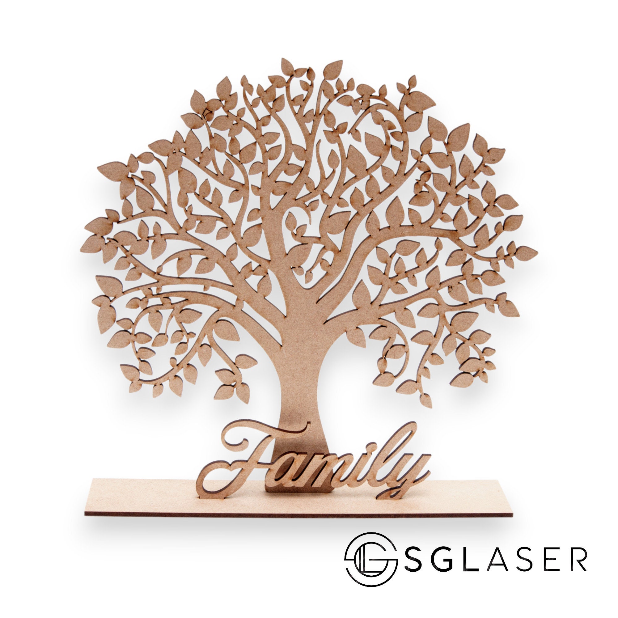 Family Tree Frame Laser Cut Tree DIY, Frame Tree, Personalised Frame ...
