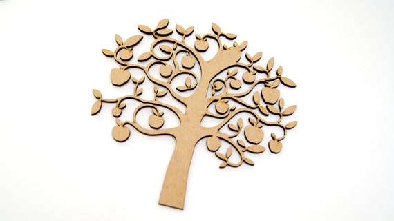 T404 Wooden Apple Family Tree home Decor MDF - Etsy