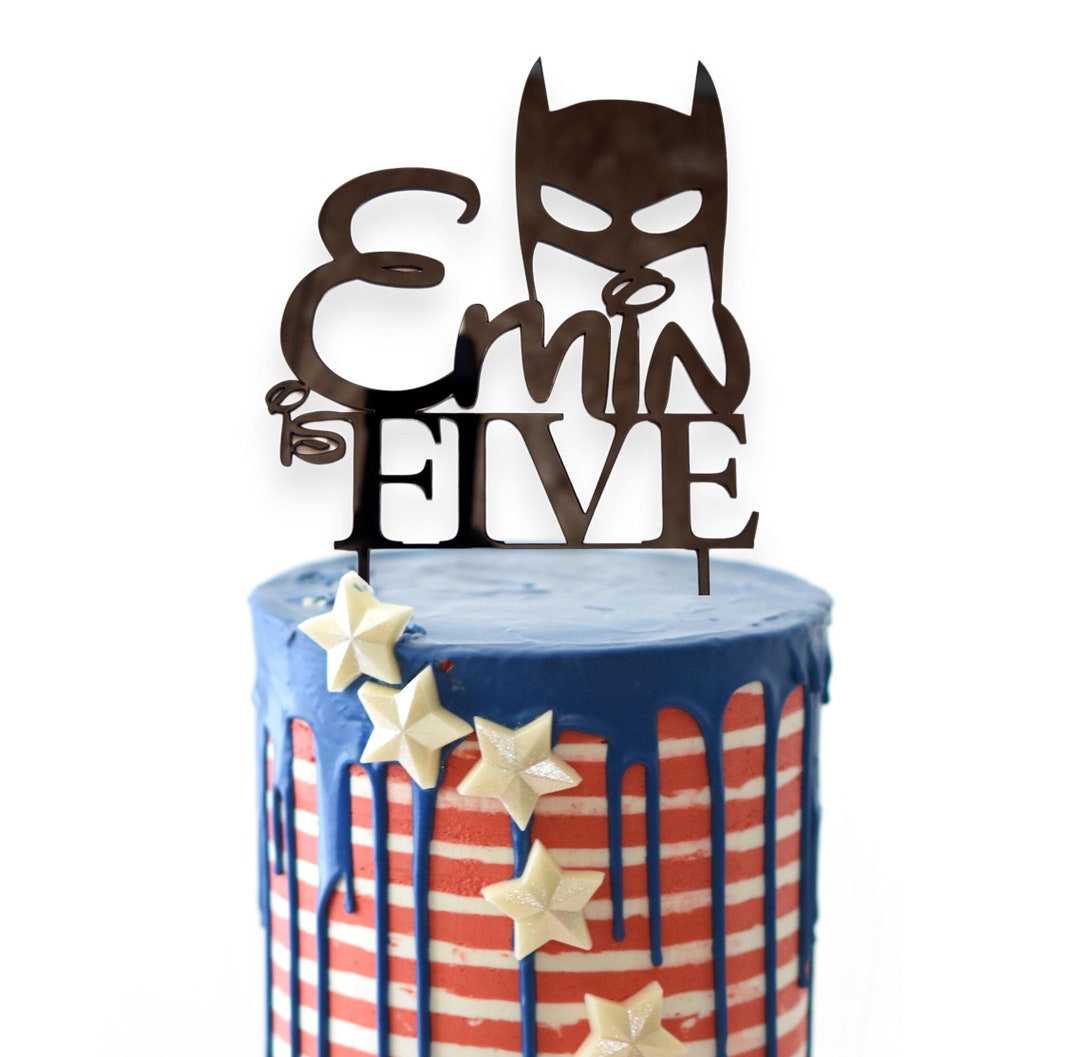 Batman Cake Topper, Birthday Cake Topper,cake Topper Birthday,custom ...