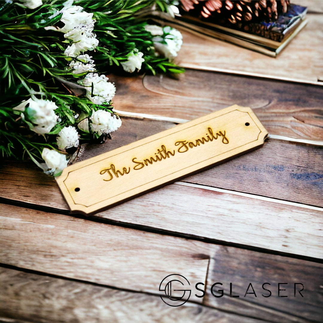 Wooden Plaque, Name Plaque, Custom Tag, Name Tag, Name Tag,diy Craft ...