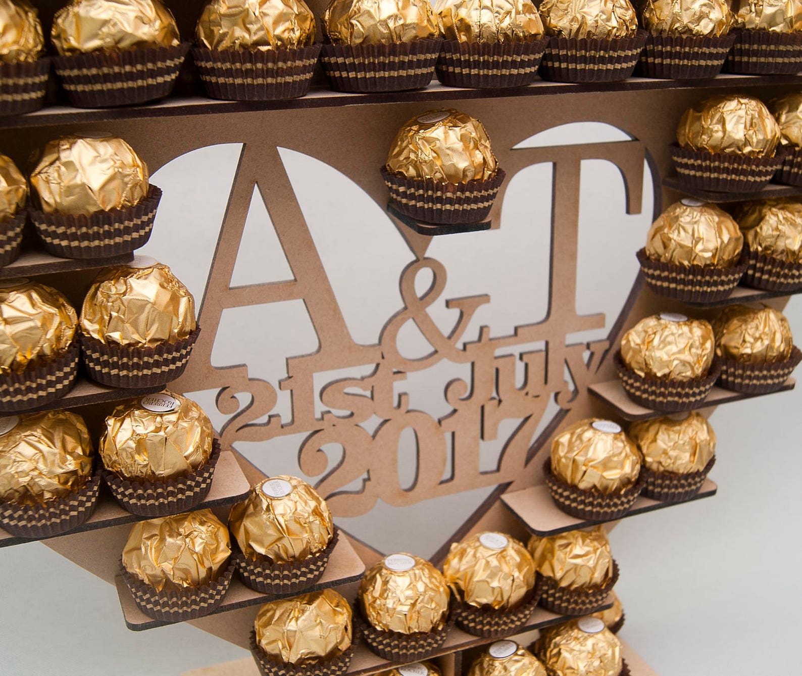 Personalised Ferrero Rocher Wedding Display Stand Ferrero - Etsy