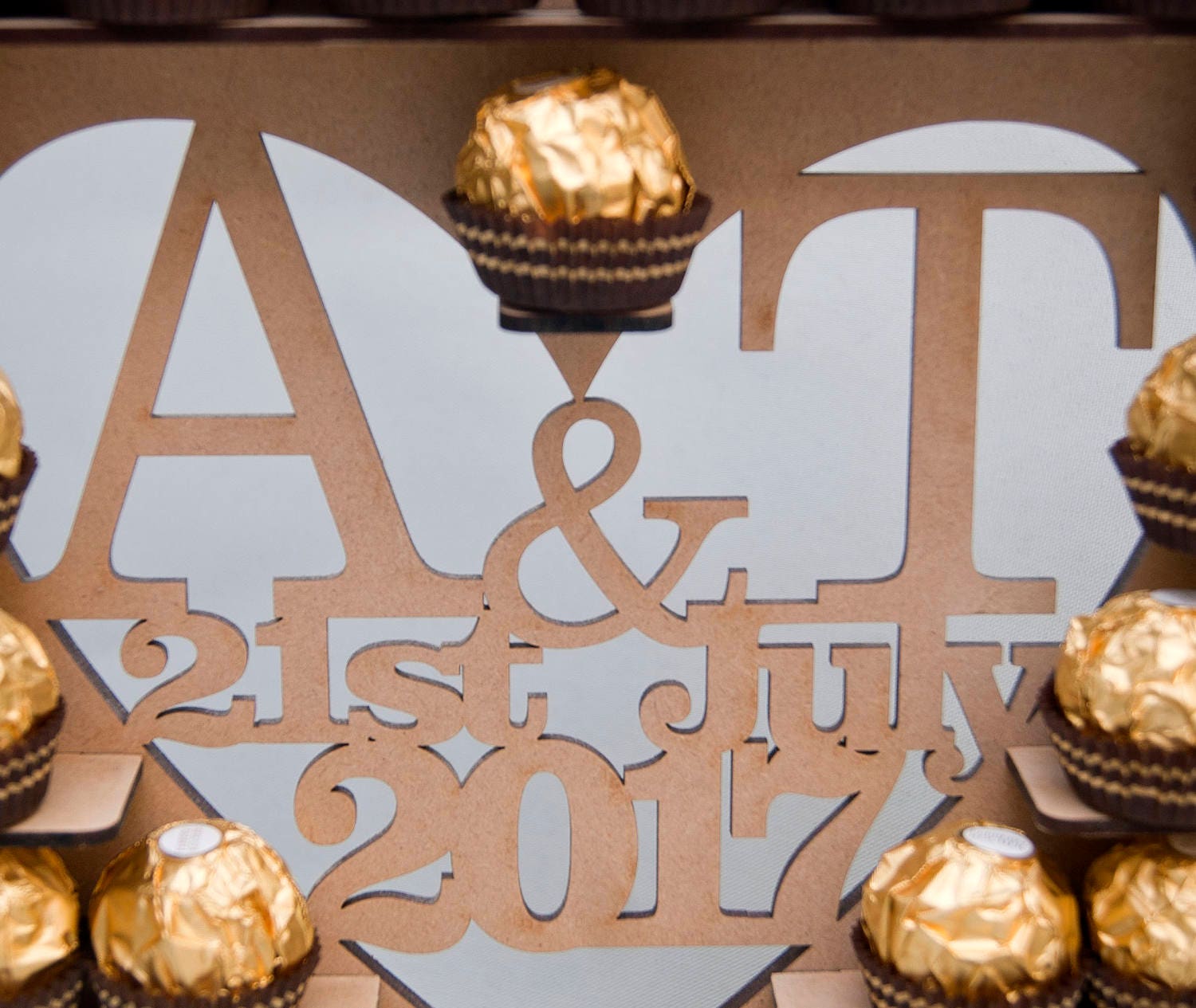 Personalised Ferrero Rocher Wedding Display Stand Ferrero - Etsy