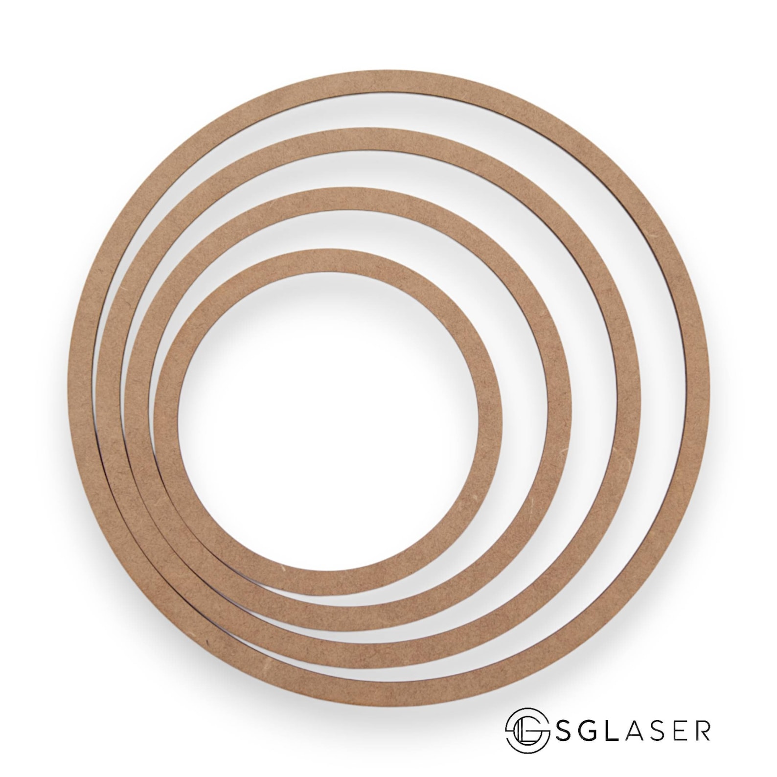 Macrame Hoops, Wooden Hoops, Craft Hoop Outline Ring Shape, Blank Hoop ...
