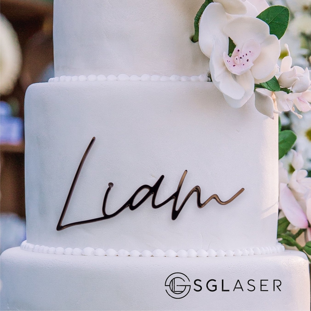 Cake Name Topper | Cake Topper | Custom Cake Toppers | Cake Charms ...