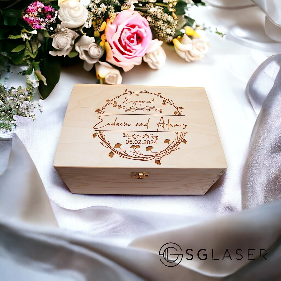 Personalized Memory Box | Gifts for Girlfriend, Boyfriend | Engagement ...