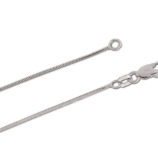 White Gold 20 Inch Snake Chain - Etsy