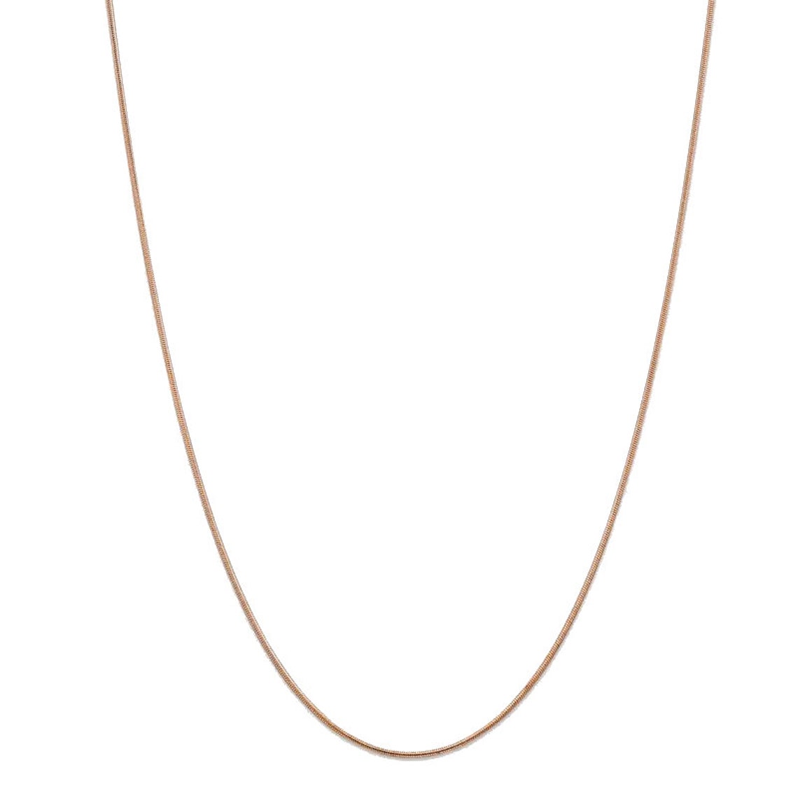 14K Rose Gold Snake Chain 1mm Wide 16 18 - Etsy