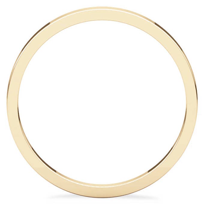 Solid 10K Yellow Gold Polished Flat Engagement Anniversary or - Etsy