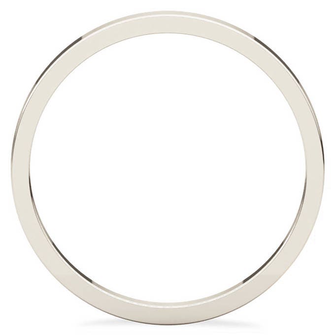 Sterling Silver Band 925 Polished Flat Anniversary or Wedding - Etsy