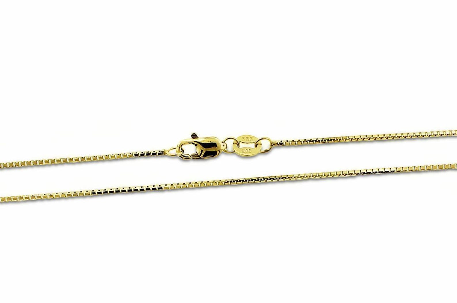 10K Yellow Gold Solid Box Chain .8mm Wide 16 18 - Etsy