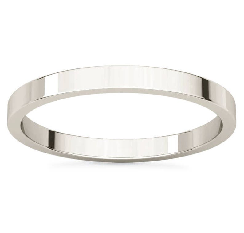 Sterling Silver Band 925 Polished Flat Anniversary or Wedding - Etsy
