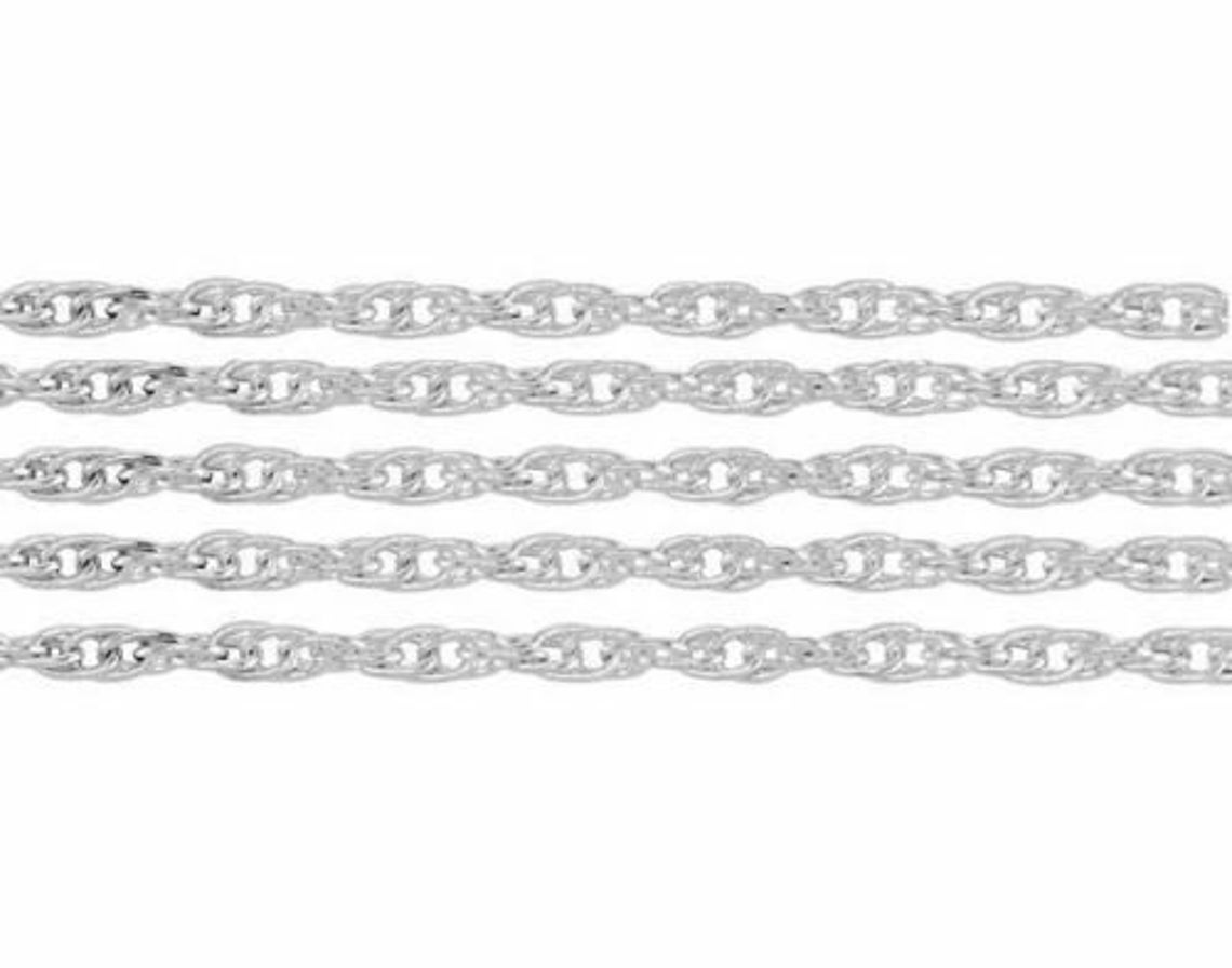 10K Rope Chain 10K Yellow or White Gold 16 18 or Inch | Etsy