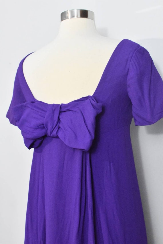 Emma Domb Purple 60s Maxi Dress - Gem