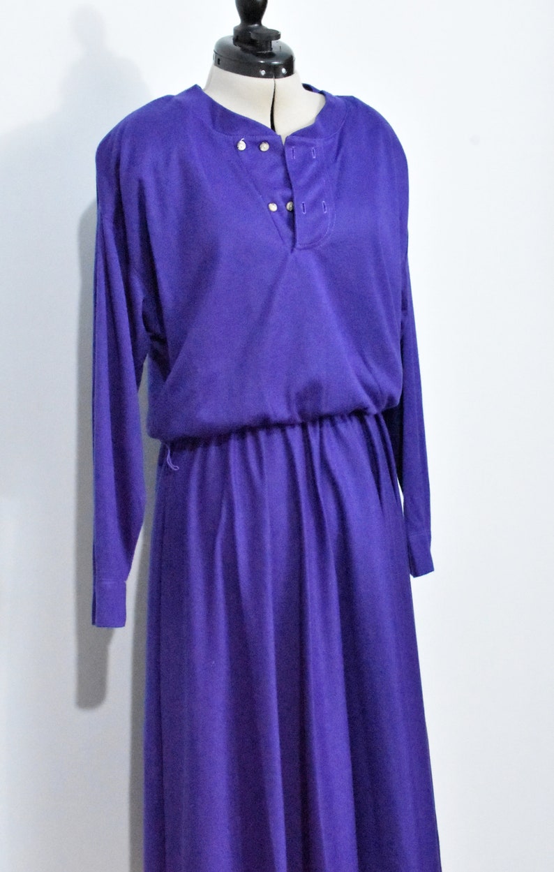 Positive Attitude Purple 80s Dress - Etsy