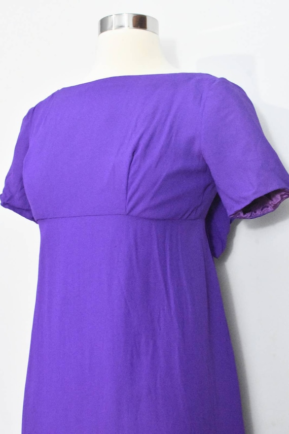 Emma Domb Purple 60s Maxi Dress - Gem
