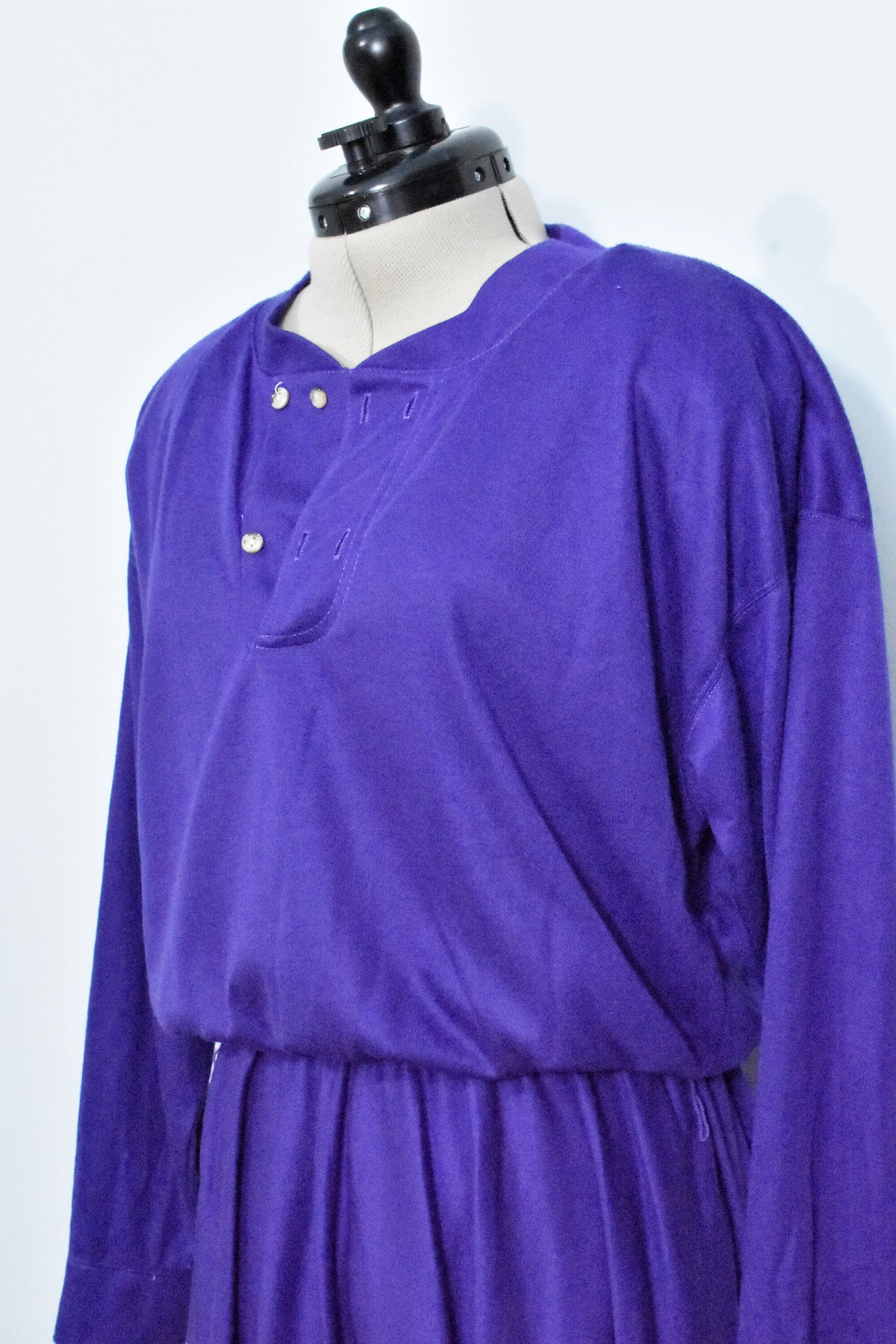 Positive Attitude Purple 80s Dress - Etsy