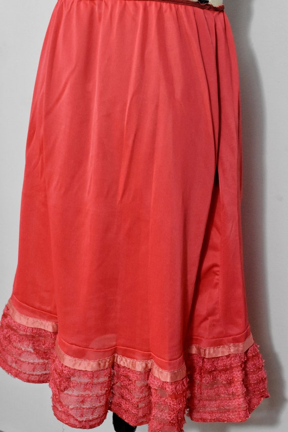 Red Half Slip with Ruffle Hem - Gem